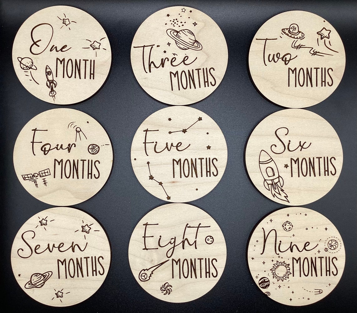 Galaxy Milestone SVG Baby Milestone Boy Milestones - Etsy