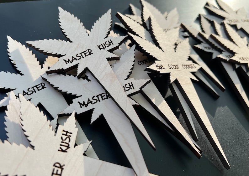 Weed Plant Tag SVG | Laser Cut File | Weed Label Tag | Glowforge | SVG ...