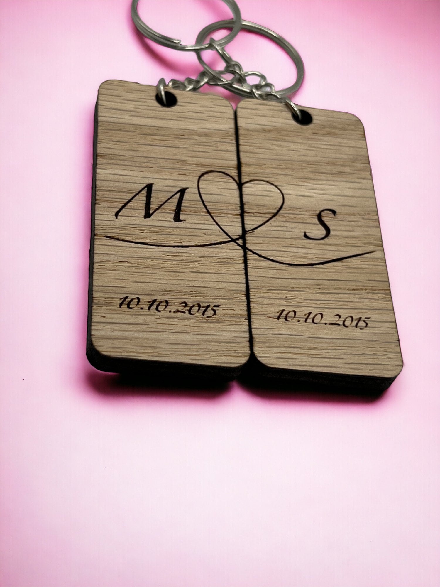 Couple Heart Keychain Laser Cut File, Valentine's Day Svg, Valentine's ...