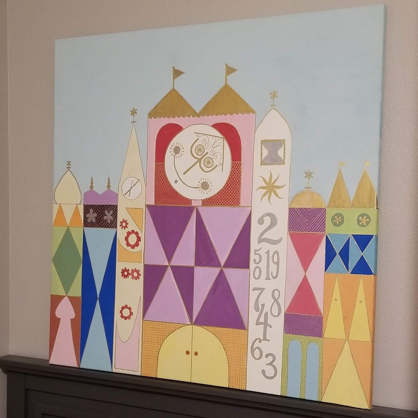 It's a Small World Painting - Etsy