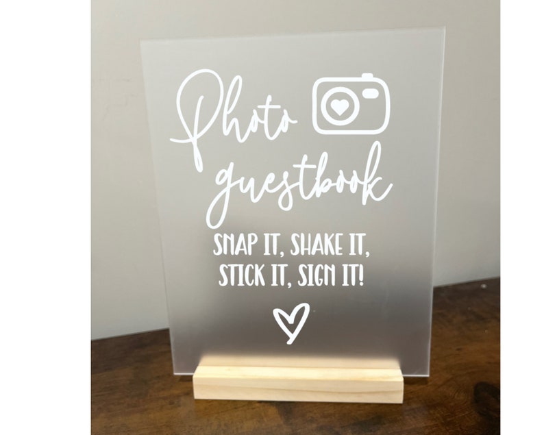 Photo Guestbook Sign, Snap It, Shake It Stick It, Sign It, Sign for ...