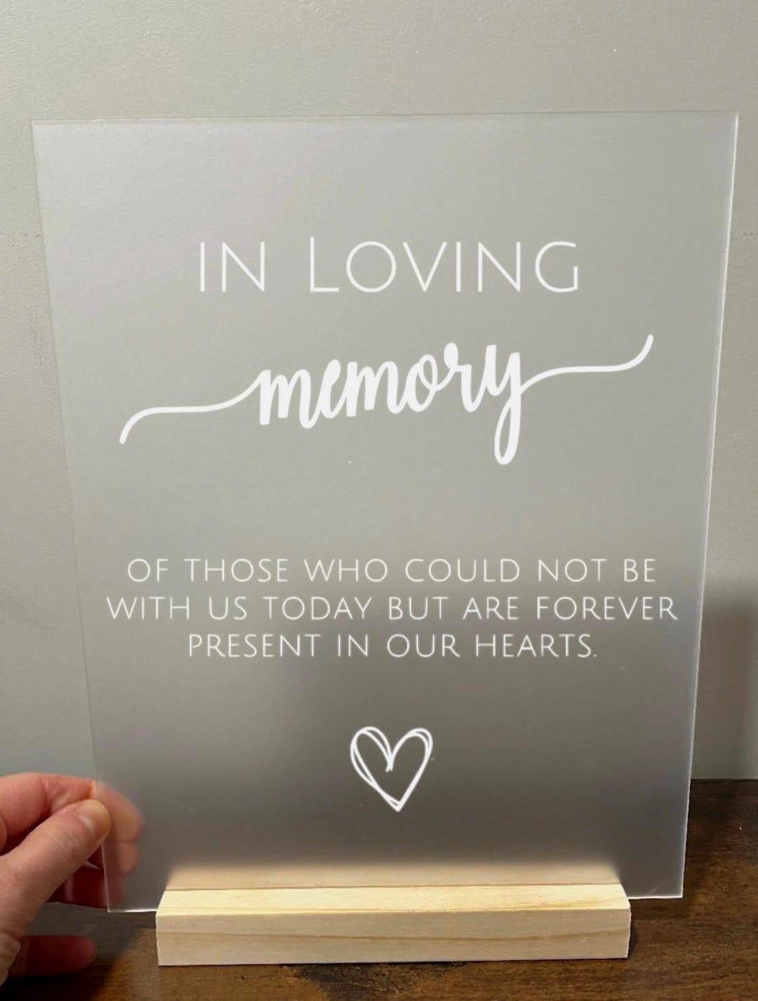 In Loving Memory Sign: Wedding Reception Decor (SVG, PDF, PNG) - Etsy