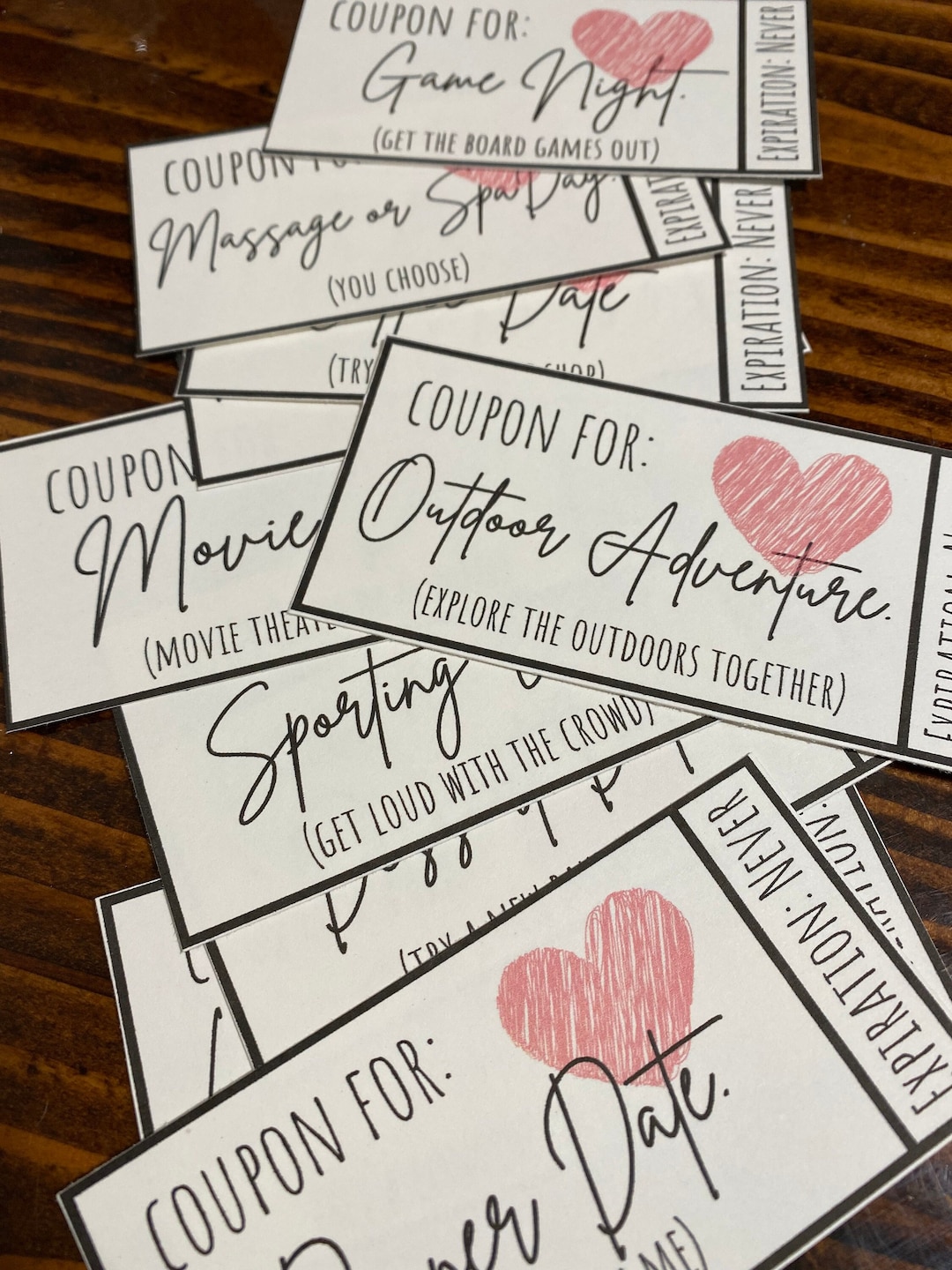 Date Coupons: 20 Printable. Instant Download. - Etsy