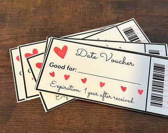 Surprise Date Night Voucher Template. Editable Date Coupons. Printable ...