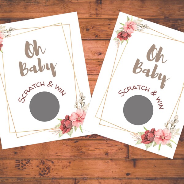 Baby Shower Scratch - Etsy