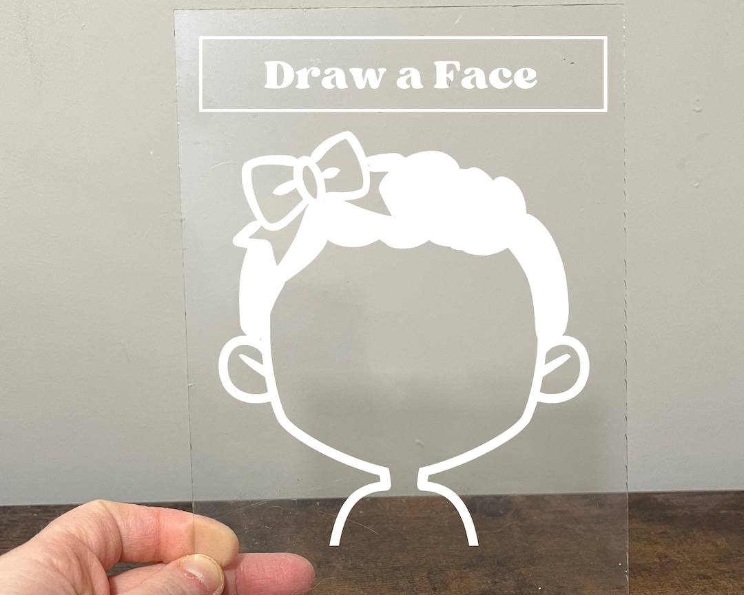 Draw a Face With 3 Designs-travel Game SVG, PDF, Png, Road Trip Games ...