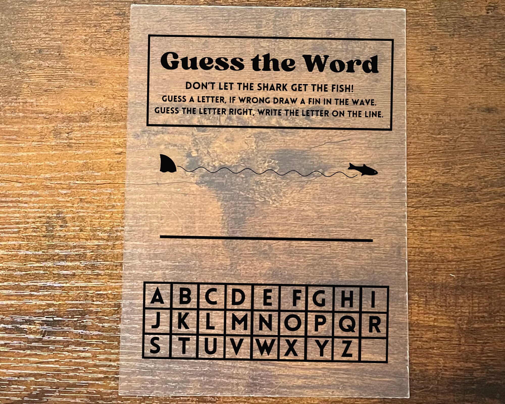 I Spy, Alphabet Game and Guess the Word hangman Alternative Travel Game ...