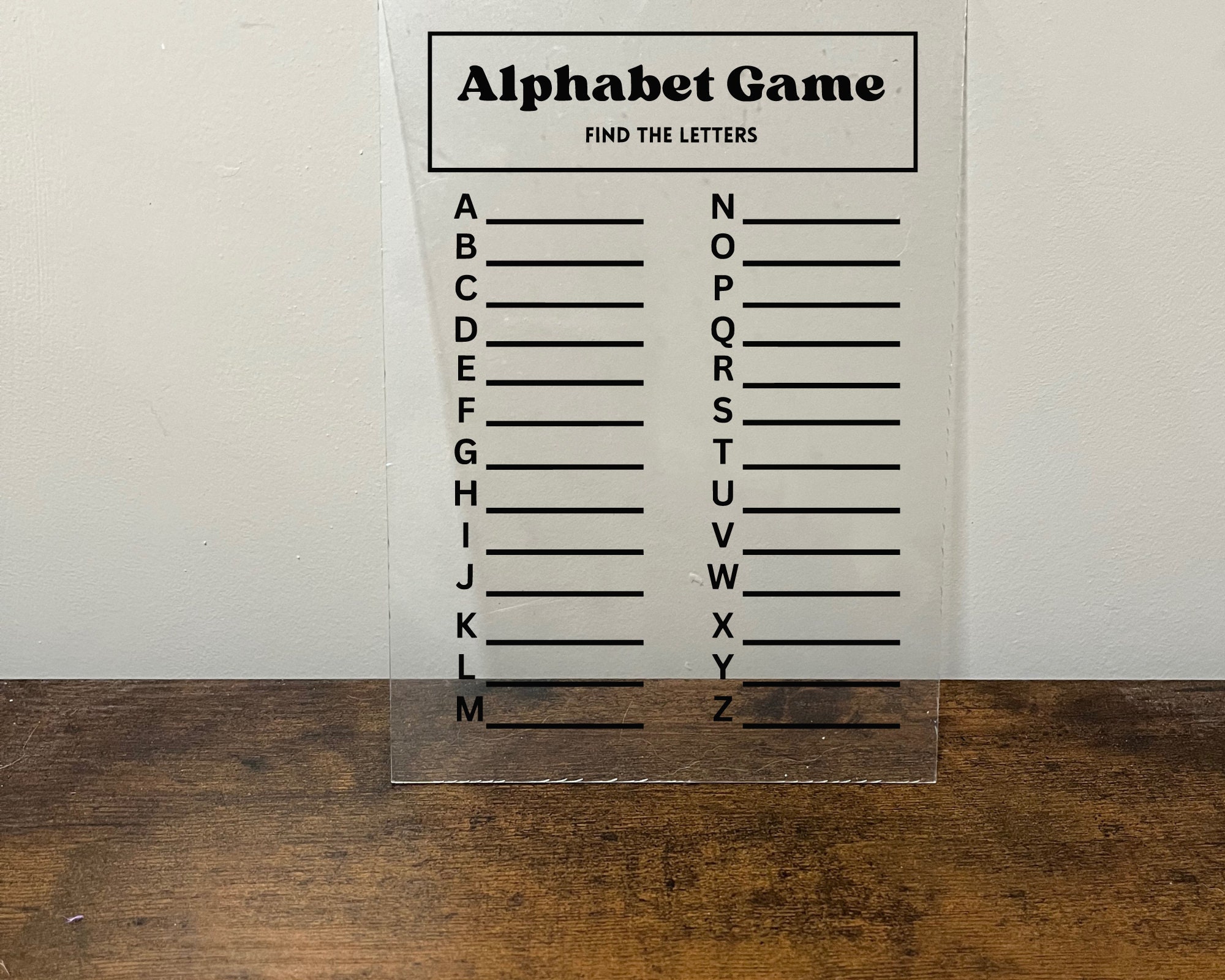 I Spy, Alphabet Game and Guess the Word hangman Alternative Travel Game ...