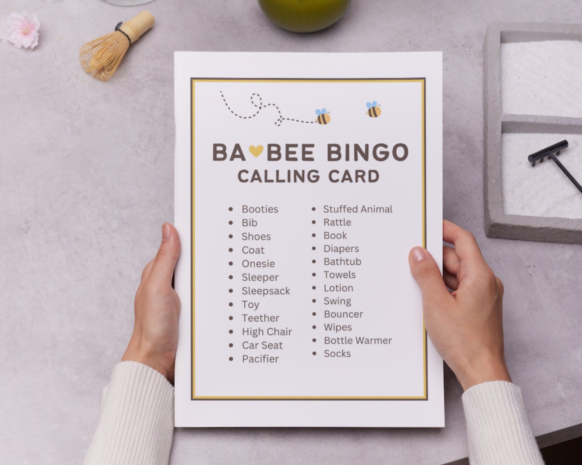 Bee Themed Baby Shower Bingo Cards set of 50 - Etsy