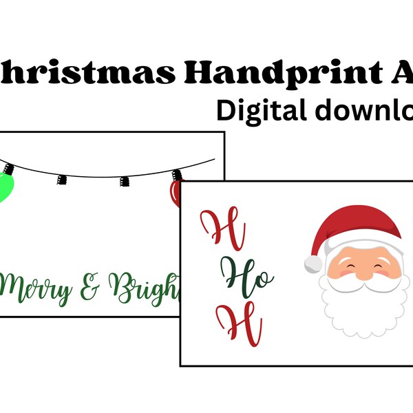Santa Handprint - Etsy