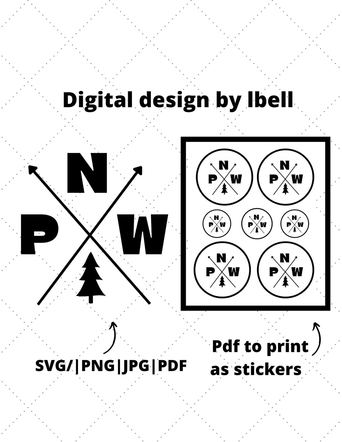 PNW SVG Png Pdf Jpg. Instant Download. Pacific Northwest File - Etsy