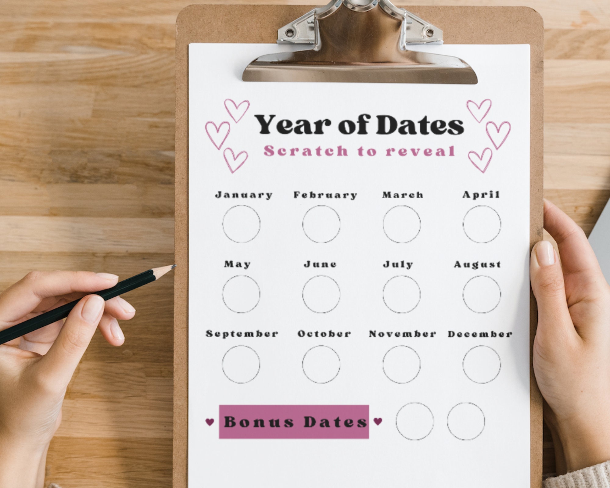 Year of Dates Scratch Card: DIY Date Night Ideas (printable Digital ...