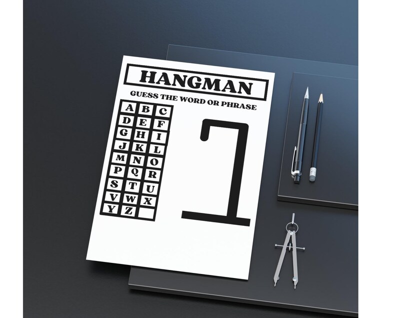 Hangman Travel Game, Kid Friendly Activity (PDF, SVG, PNG) - Etsy