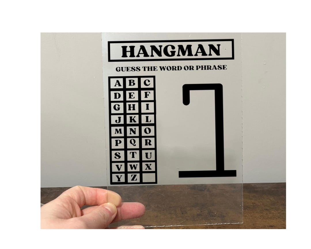 Hangman, Road Trip Game, Travel Games, SVG, PNG, Pdf, Kid Friendly ...