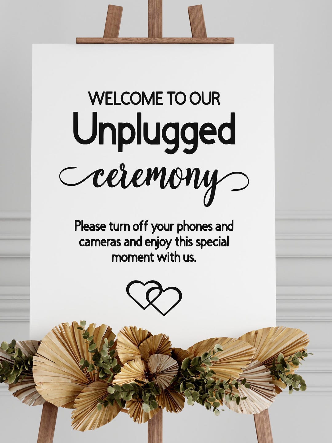 Unplugged Ceremony Sign- Printable, SVG, PDF, Png, Wedding Signs ...