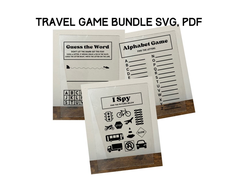 I Spy, Alphabet Game and Guess the Word (hangman Alternative) Travel ...