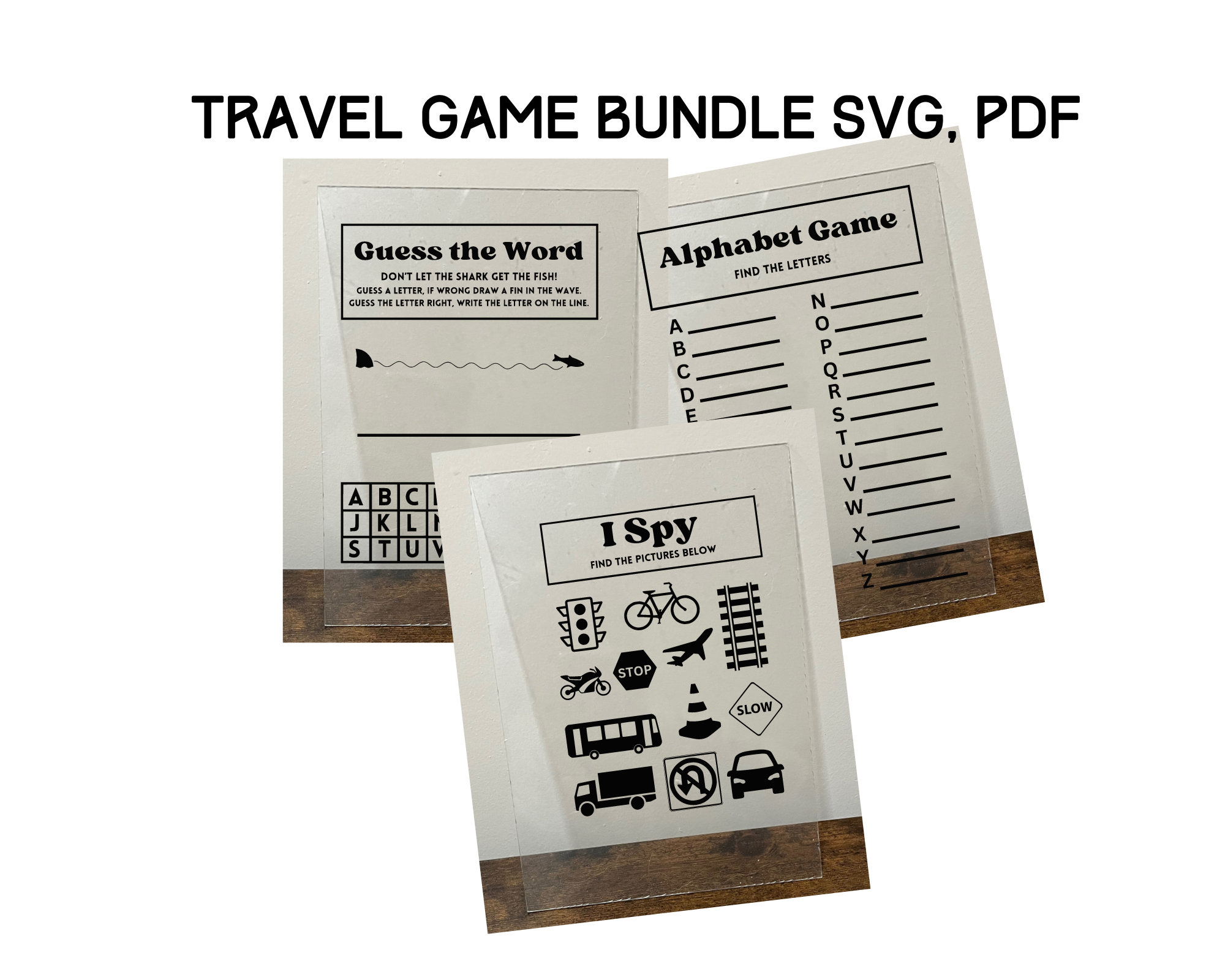 I Spy, Alphabet Game and Guess the Word (hangman Alternative) Travel ...