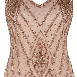 1920s Style Rose Gold Flower Flapper Dress Sizes S to XL - Etsy