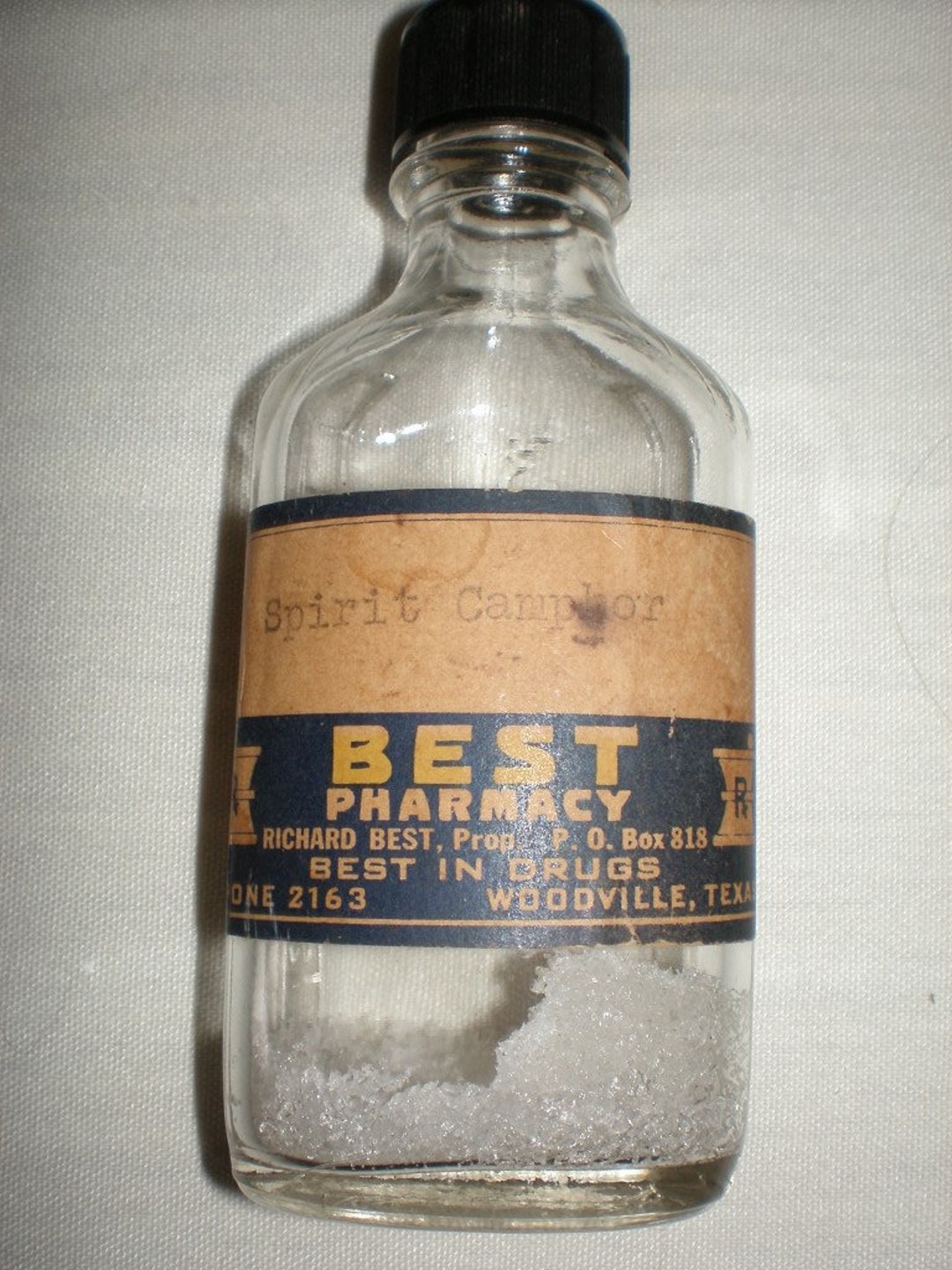 Vintage Spirit of Camphor Bottle - Etsy