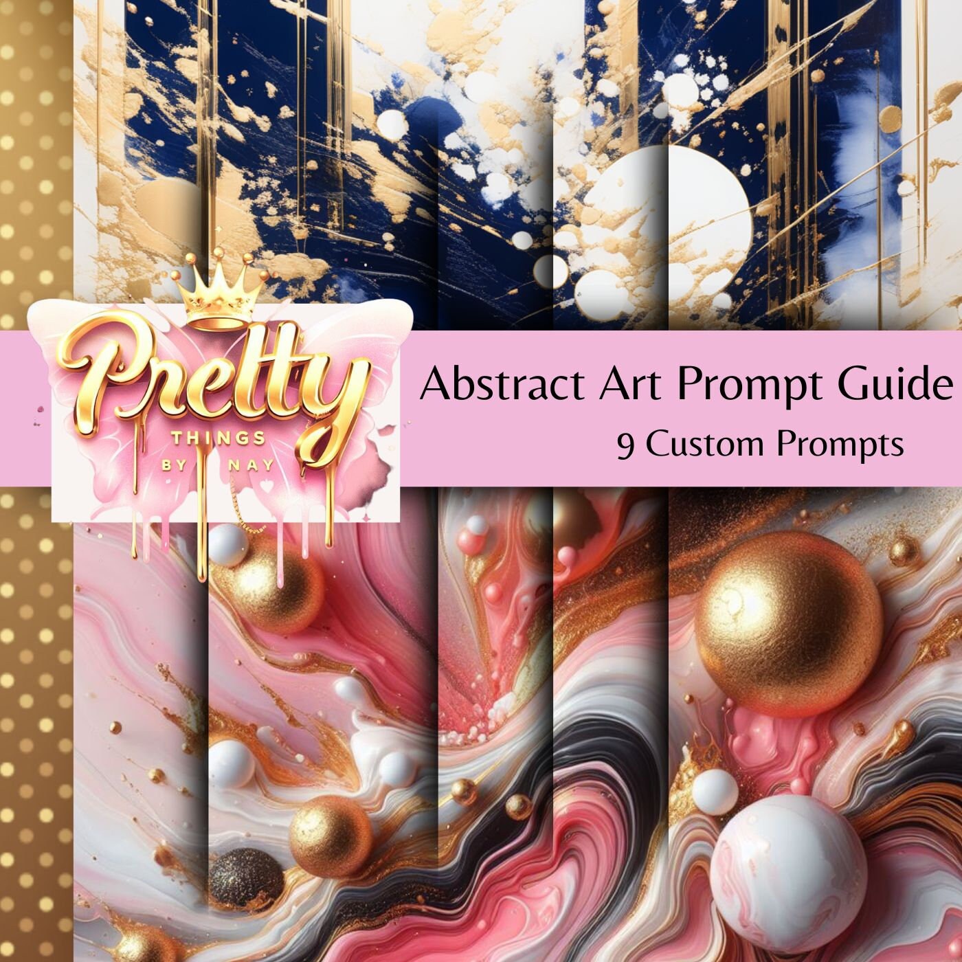 Ai Art Prompt Guide abstract Art Customizable Prompts Midjourney ...