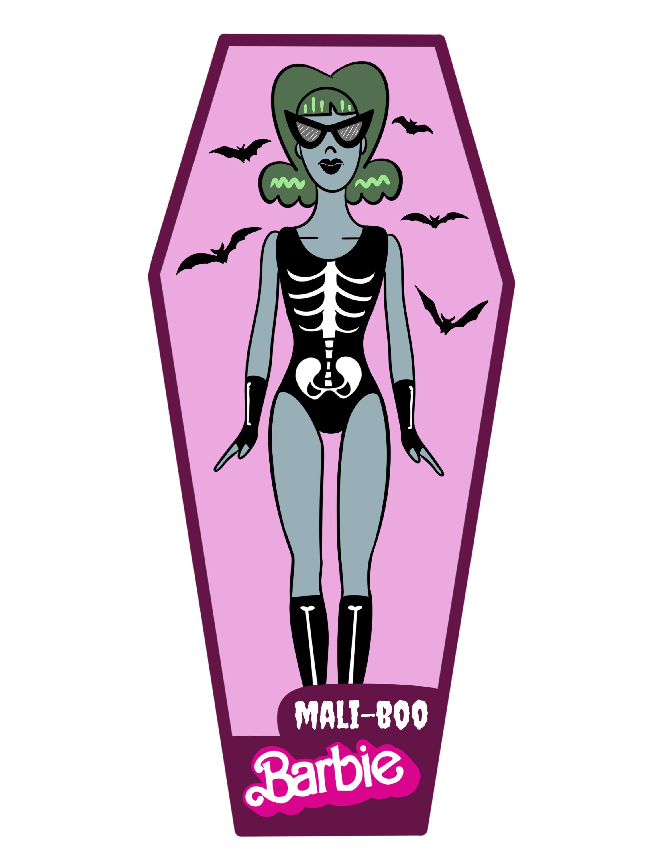 Mali-boo Barbie Doll Art Print 8x11 - Etsy