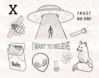 X Files Tattoo - Etsy