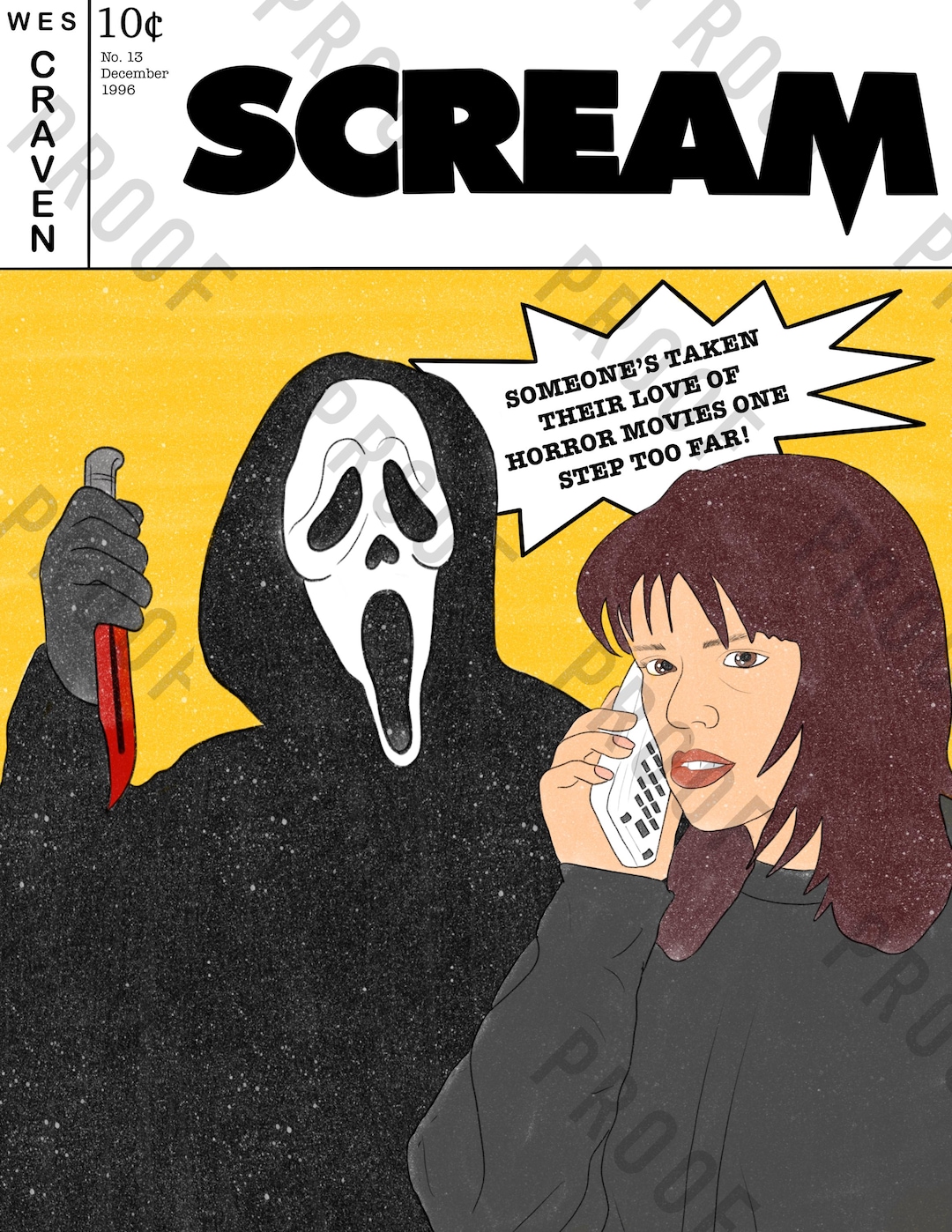 Scream 1996 Comic Book Cover DIGITAL DOWNLOAD - Etsy