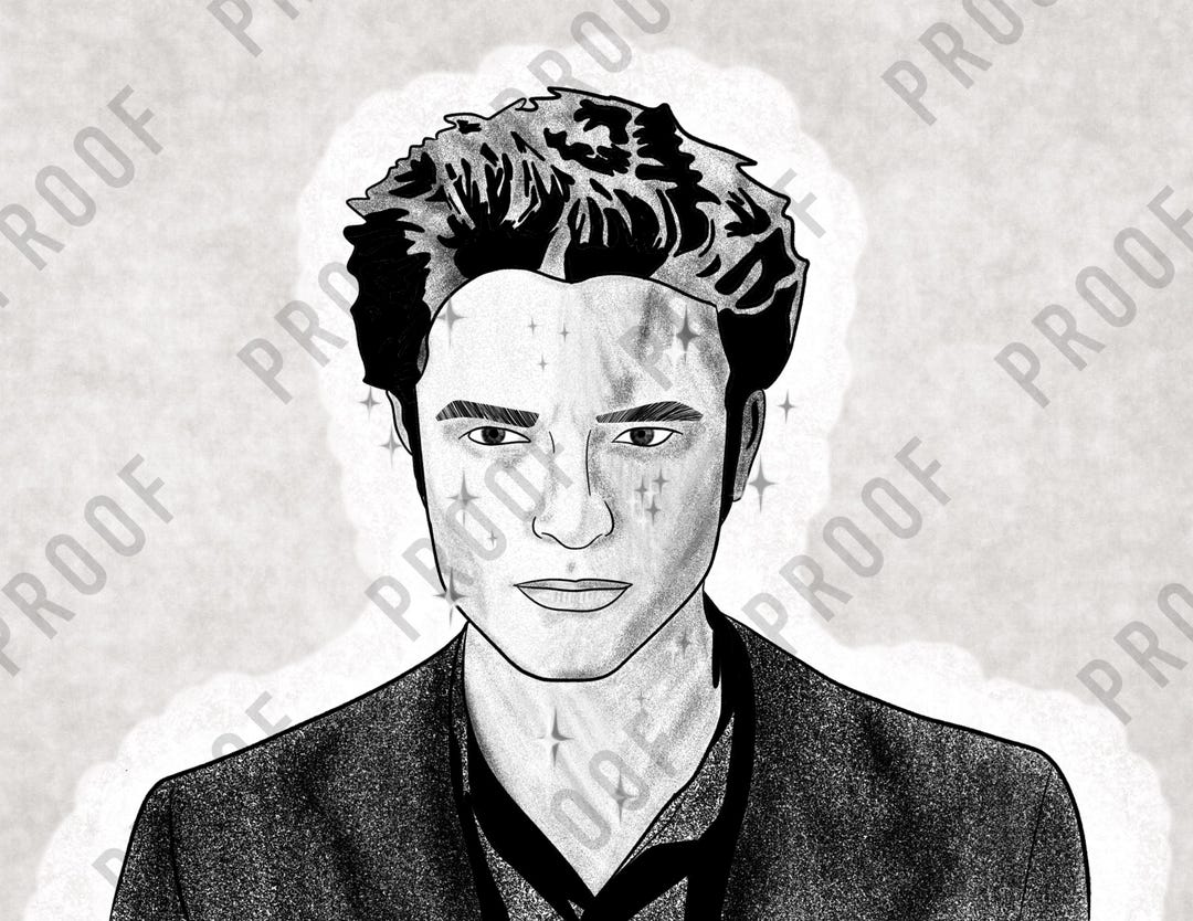 Sparkly Edward Cullen DIGITAL DOWNLOAD Twilight, Robert Pattinson ...