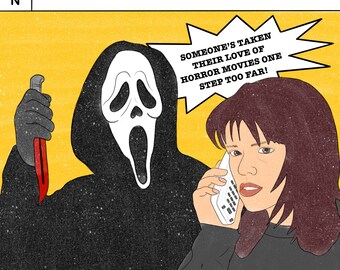 Ghostface Comic Art - Etsy UK