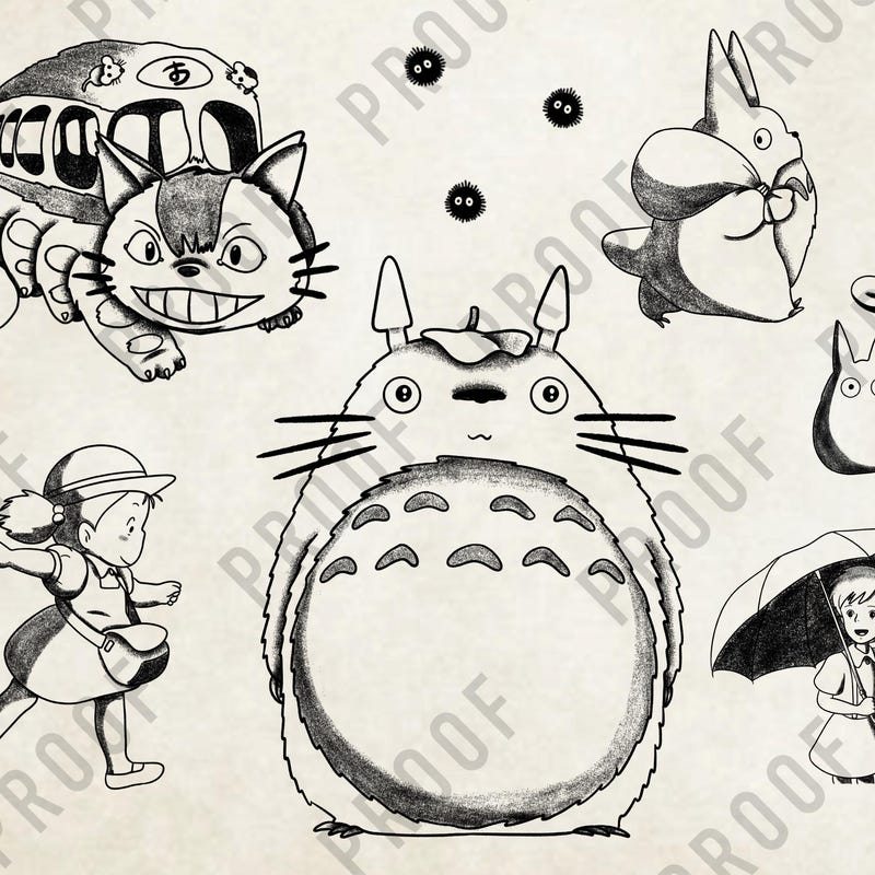 Totoro Tattoo - Etsy