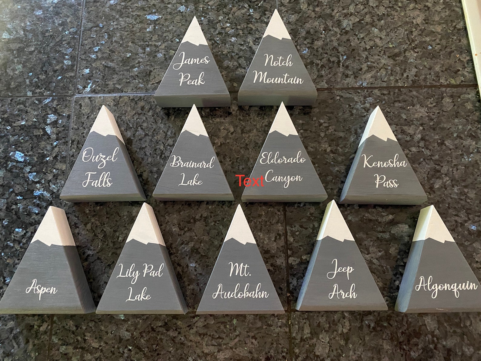 Wooden Mountains Centerpieces 3 Peak Rustic Wedding - Etsy