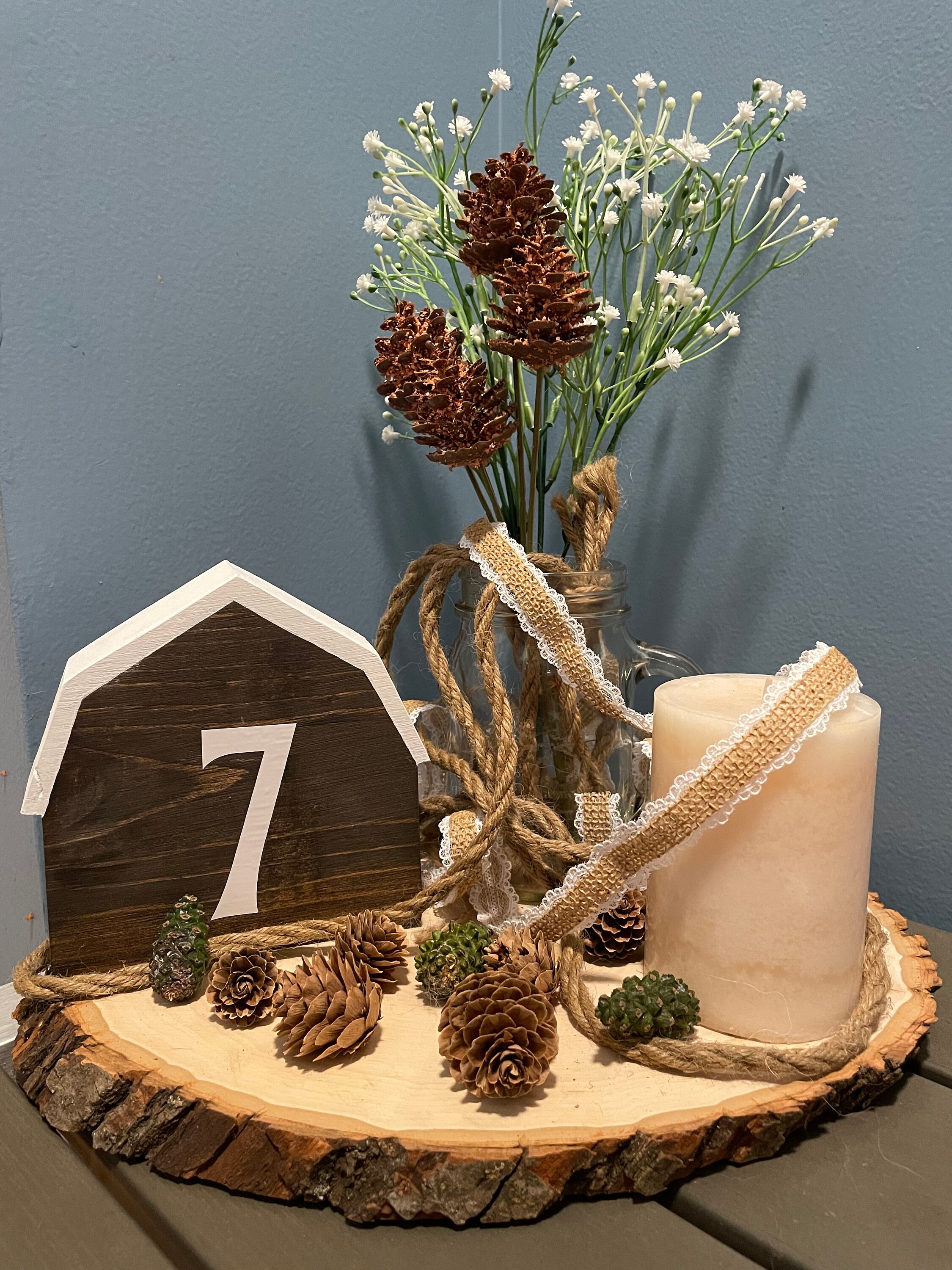 Wooden Barns Centerpieces Wedding Table Numbers Barn - Etsy