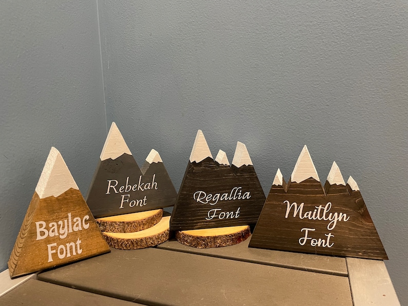 Wooden Mountains Centerpieces 3 Peak Rustic Wedding - Etsy