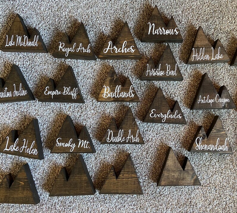 Wooden Mountains Centerpieces 3 Peak Rustic Wedding - Etsy