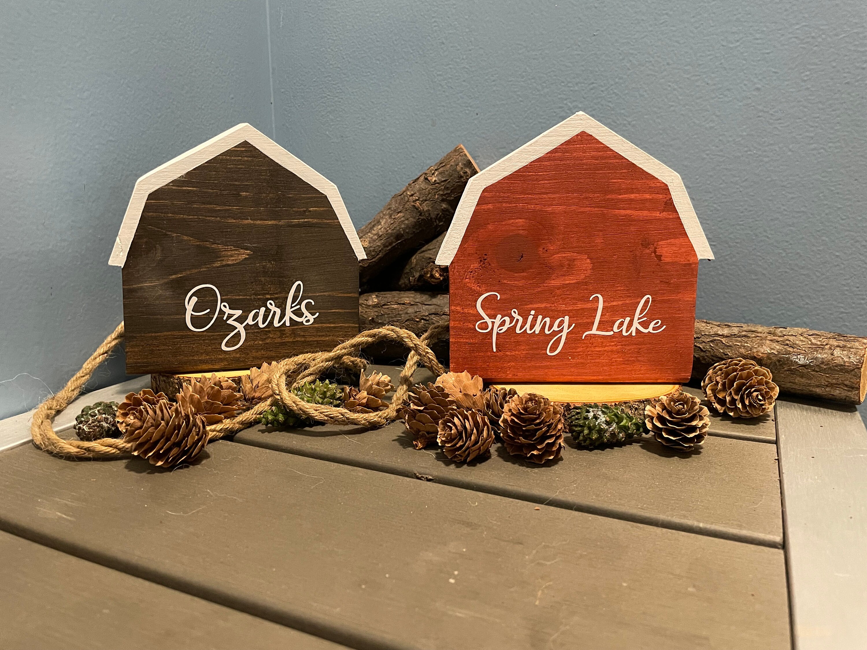 Wooden Barns Centerpieces Wedding Table Numbers Barn - Etsy