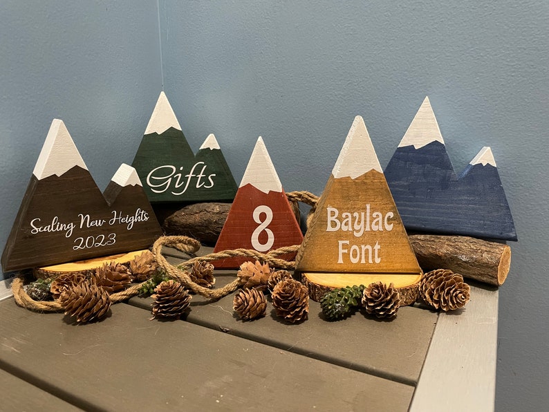 Wooden Mountains Centerpieces 3 Peak Rustic Wedding - Etsy
