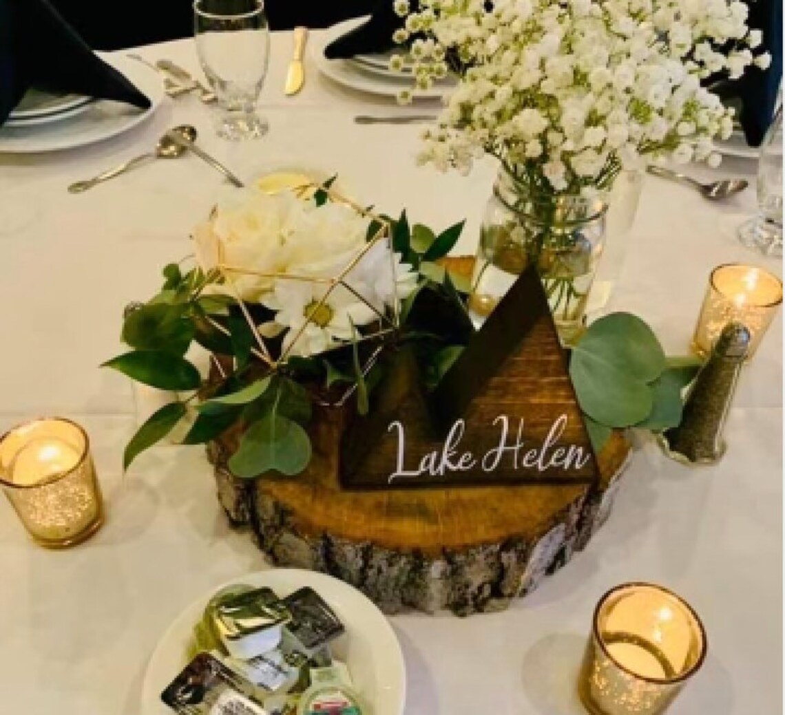 Wooden Mountains Centerpieces 3 Peak Rustic Wedding - Etsy