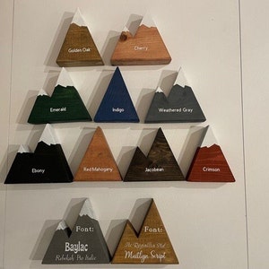 Wooden Mountains | Centerpieces | 3 Peak | Rustic Table Numbers ...