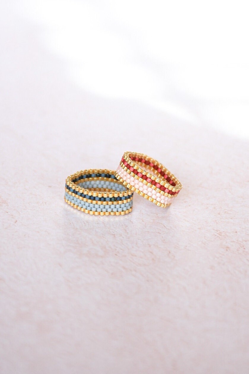 METIS RING - Miyuki Ring, Peyote Ring, Miyuki Jewelry, Beads Ring ...