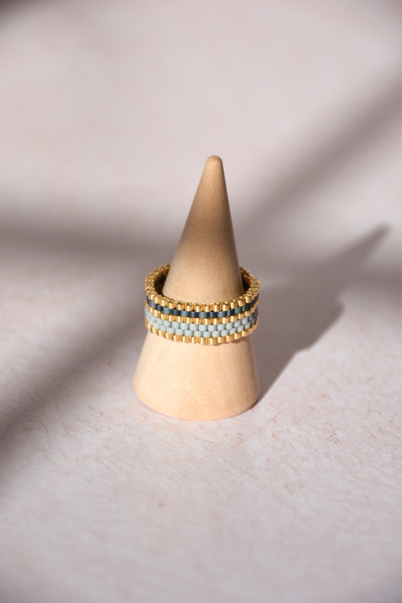 METIS RING - Miyuki Ring, Peyote Ring, Miyuki Jewelry, Beads Ring ...