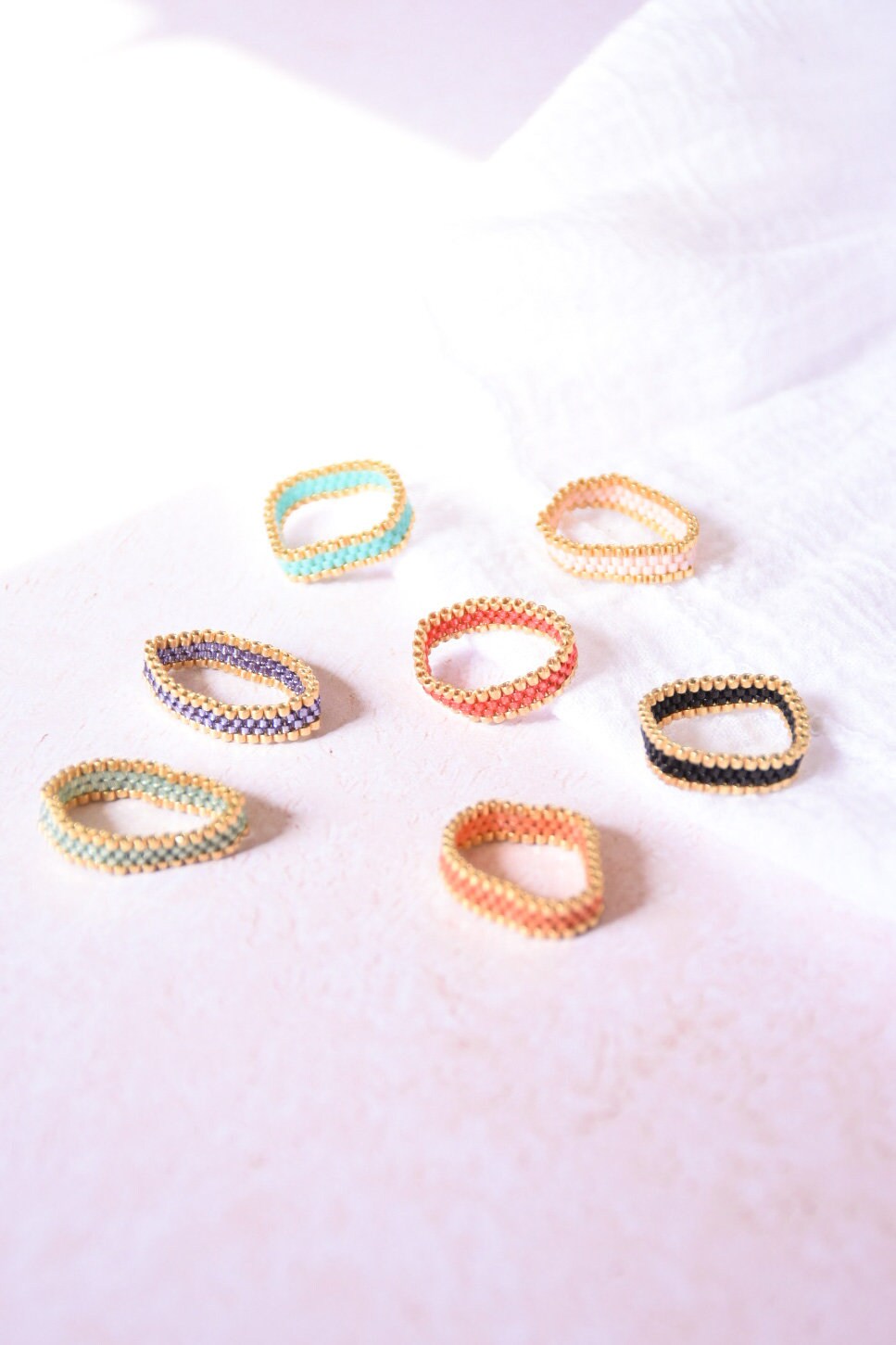 ERIS RING Miyuki Ring, Peyote Ring, Miyuki Jewelry, Beaded Ring ...