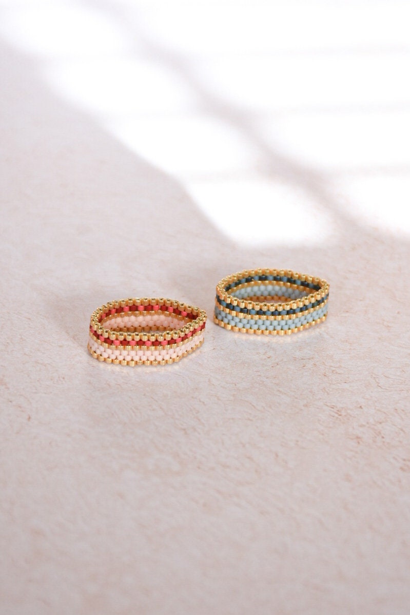 METIS RING - Miyuki Ring, Peyote Ring, Miyuki Jewelry, Beads Ring ...
