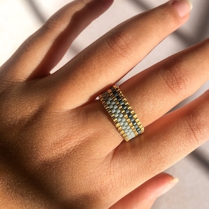 METIS RING - Miyuki Ring, Peyote Ring, Miyuki Jewelry, Beads Ring ...