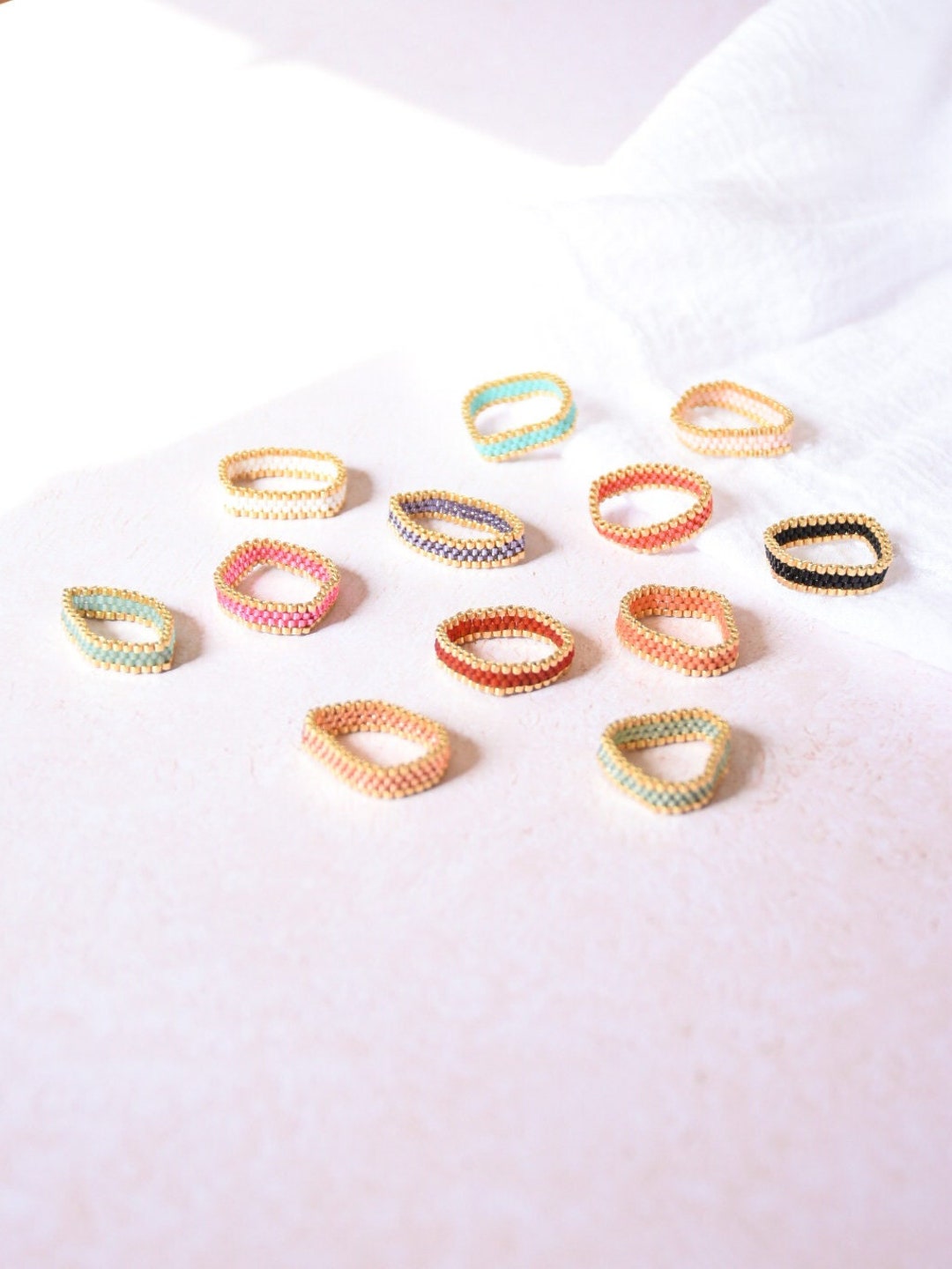 ERIS RING Miyuki Ring, Peyote Ring, Miyuki Jewelry, Beaded Ring ...