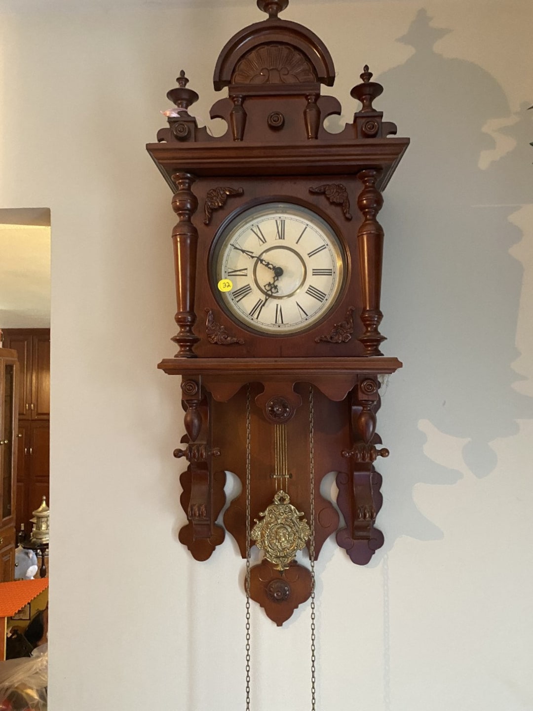 Rare Antique German 8-day Wall Clock, Weight Driven Circa 1850's - Etsy