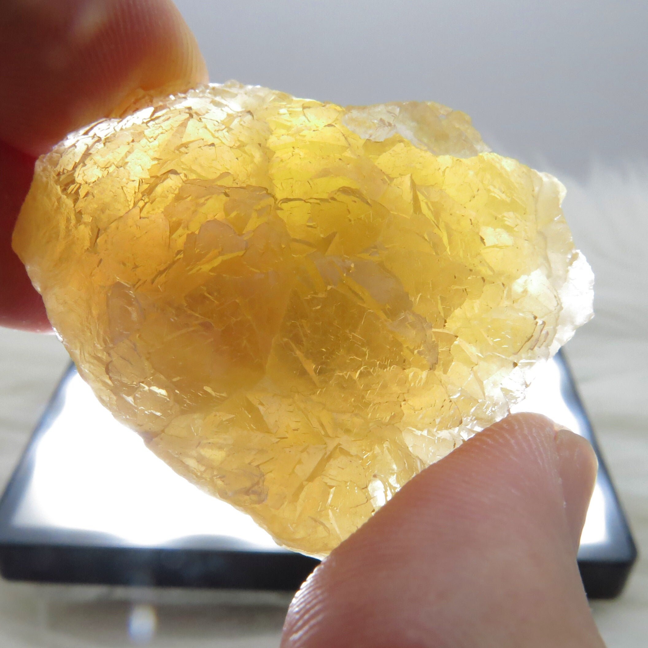 Stepped Growth Botryoidal Yellow Fluorite From China FL534 - Etsy