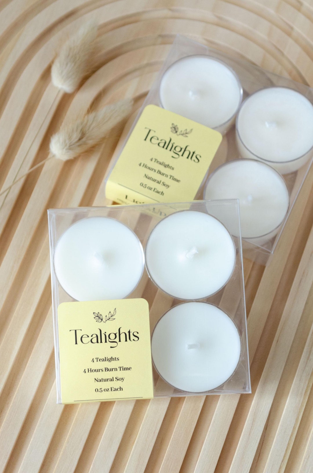 Custom Scented Tealight Candle Box – 4 Assorted Tealights, Choose Your ...
