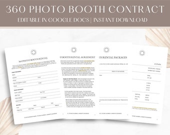 Photo Booth Invoice Template - Etsy