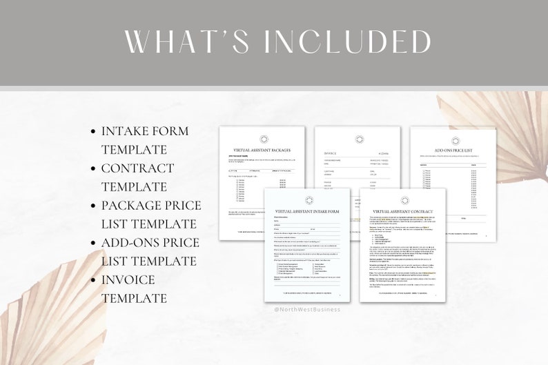 Editable Virtual Assistant Contract Template, Including Intake Form ...