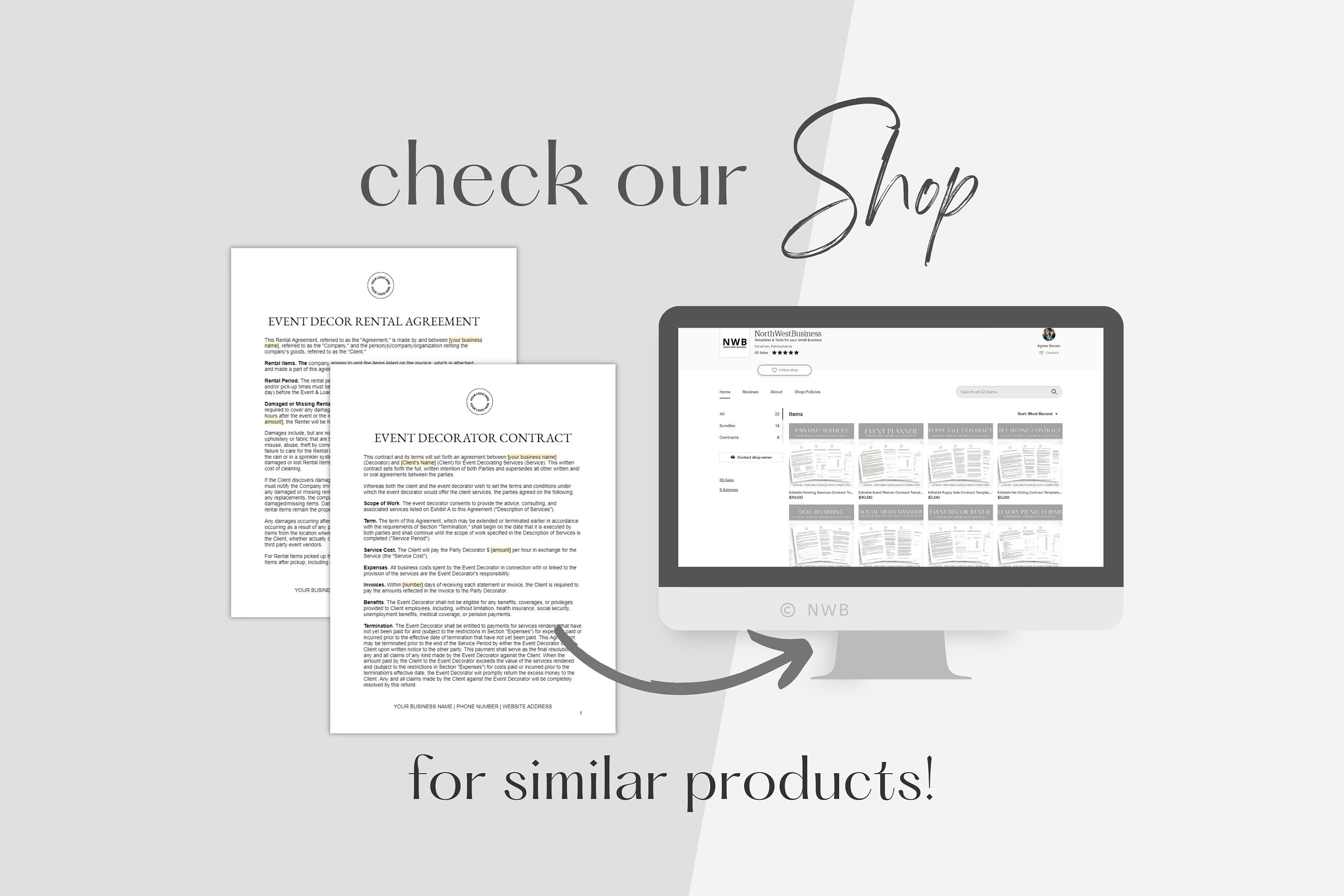 Editable Catering Business Forms Bundle, Catering Contract Template ...